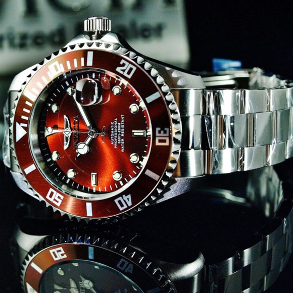 Invicta | Accessories | Sale Mens Pro Diver Automatic Crimson Red Dial ...